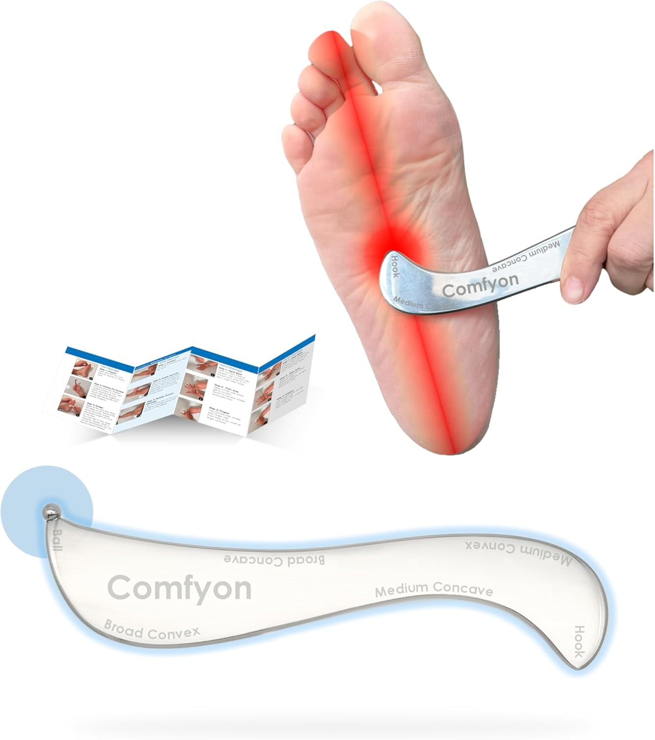 TRAHOO-Stainless Steel Guasha Scraping Massage Tool for Soft Tissue ...