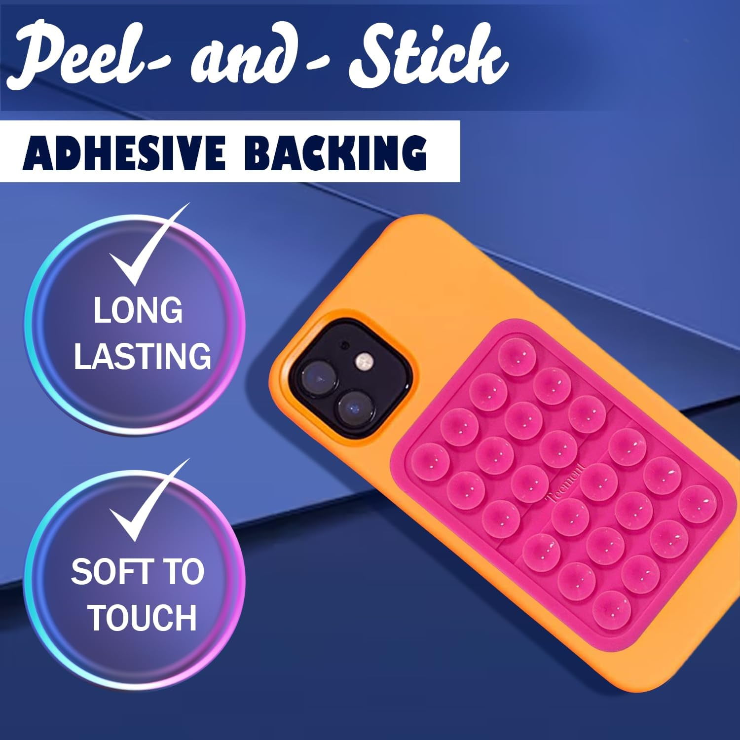 TRAHOO-Suction Phone Case Mount, Sillicon Adhesive Phone Accessory for ...