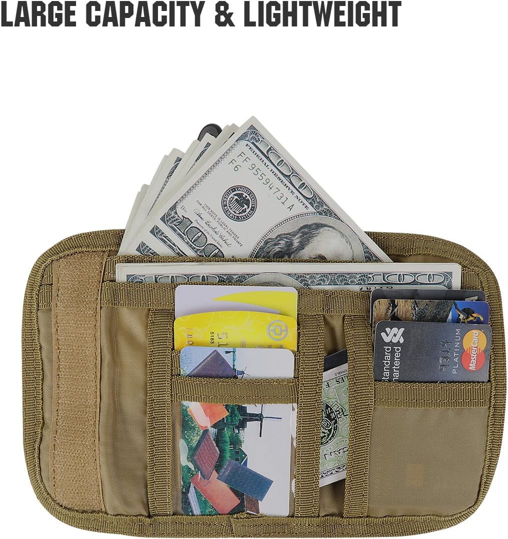 TRAHOO-Tactical Army Wallet Pocket Money Purse Military Trifold Wallet ...