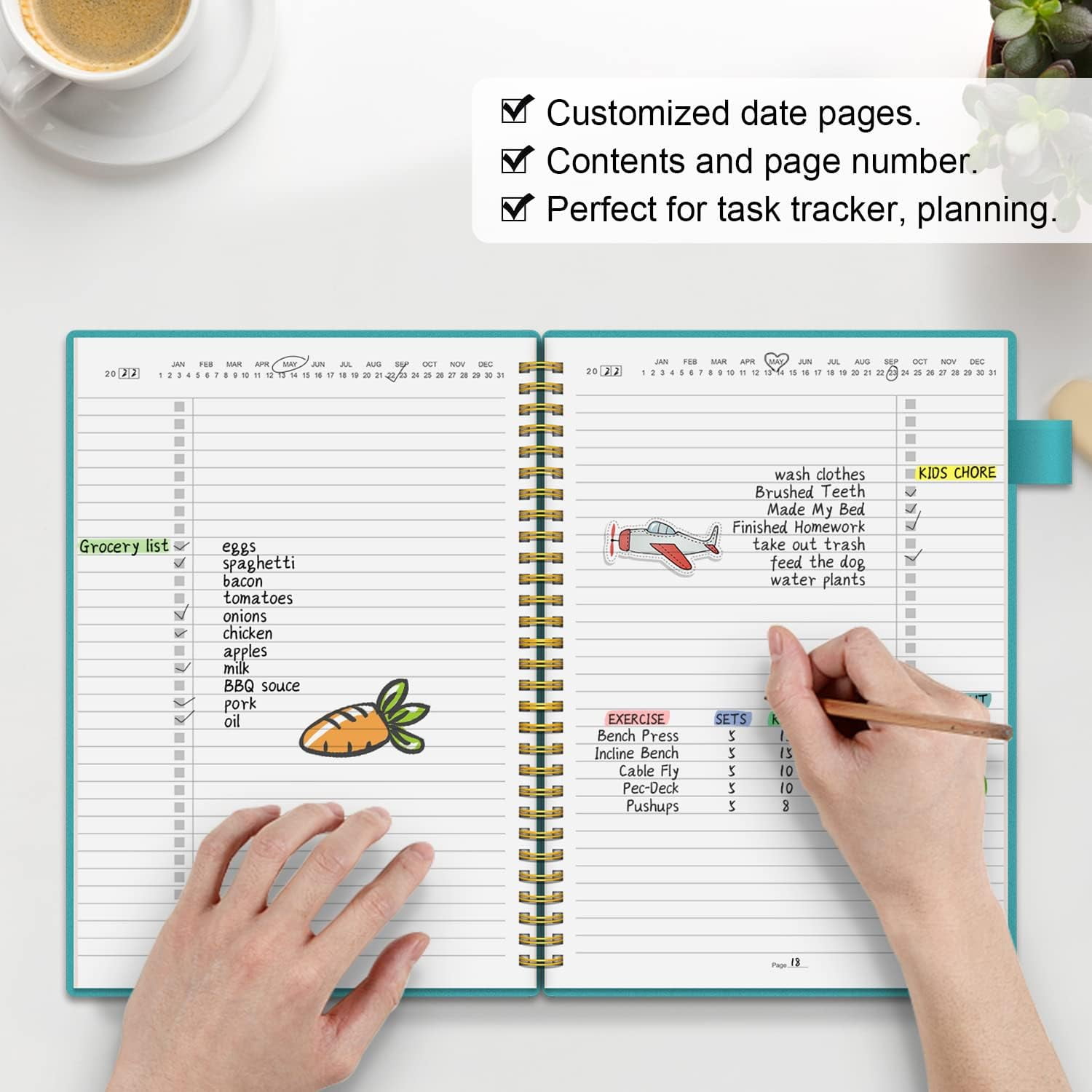 TRAHOO-To Do List Notebook, Daily Planner for Work, Project Tasks ...