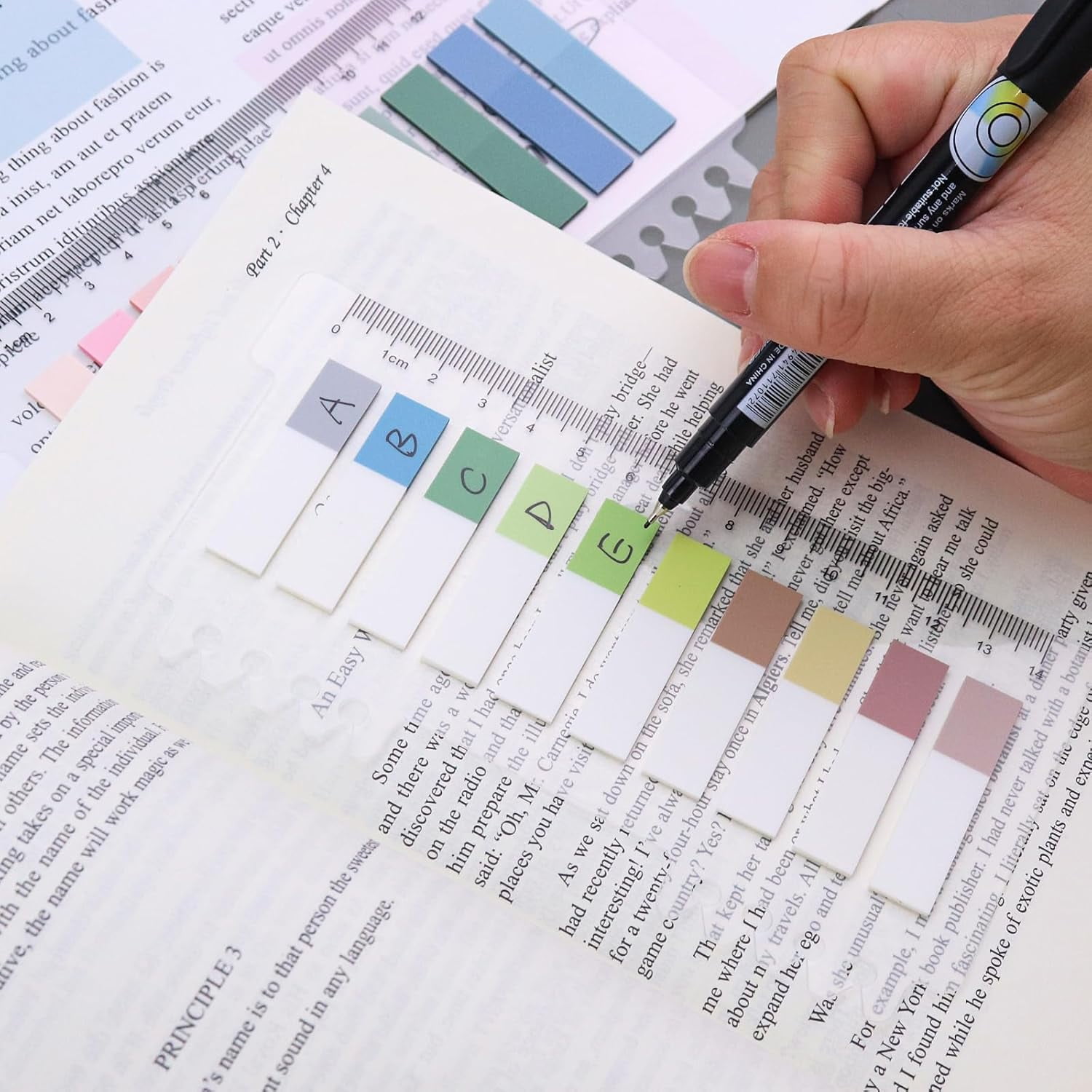 TRAHOO-Translucent Sticky Notes Kit, 3 x 3 inches See Through Sticky ...