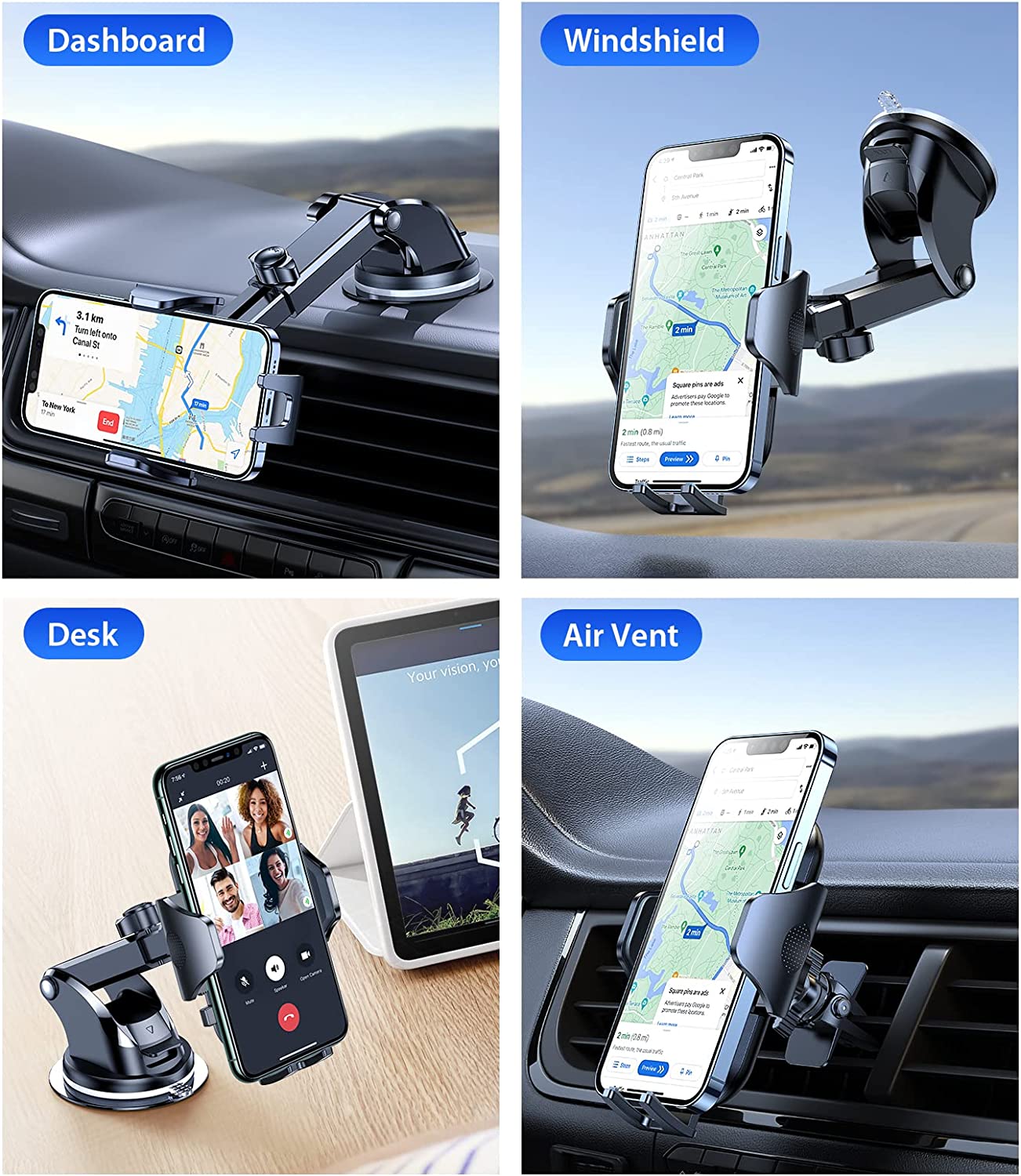 TRAHOO-[Ture Strongest Suction Military-Grade Sturdy Universal Phone ...