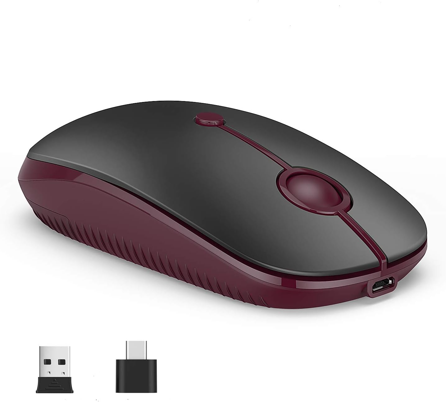 TRAHOO-Type C Wireless Mouse, Dual Mode 2.4G Wireless Mouse USB C ...