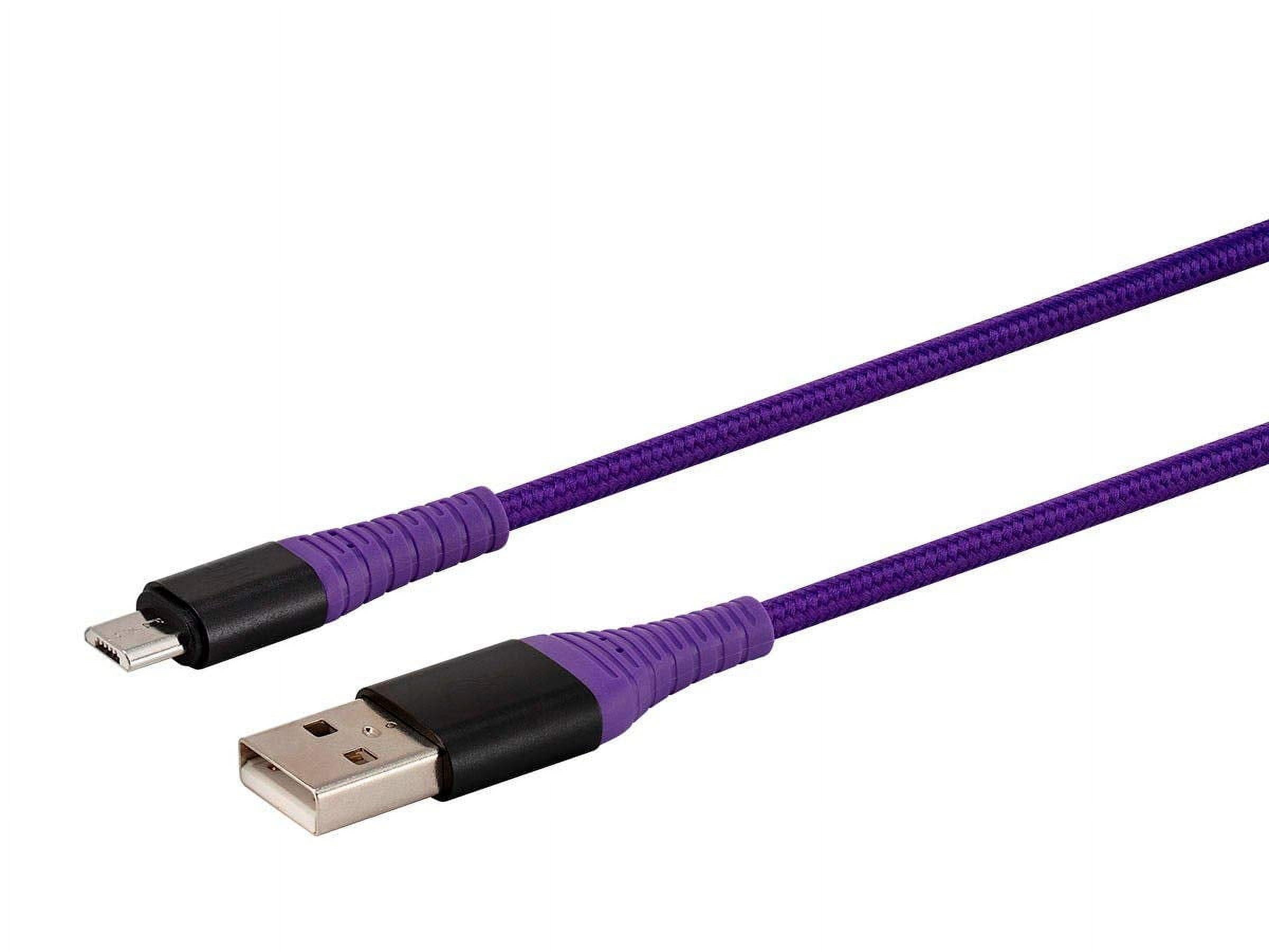 TRAHOO-USB 2.0 Micro B to Type-A Charge & Sync Cable - Kevlar/Nylon ...