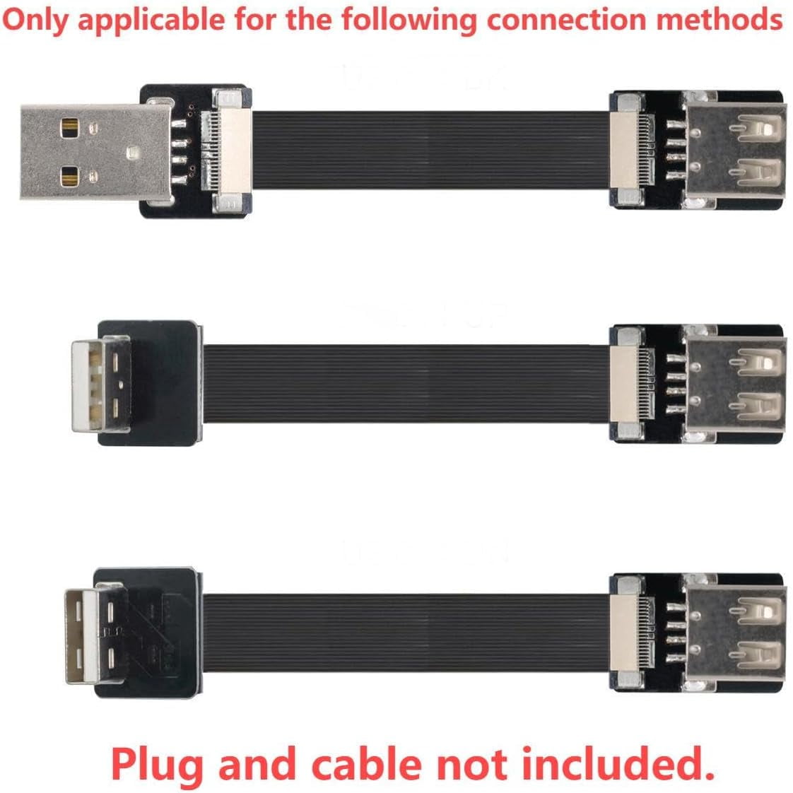 TRAHOO-USB 2.0 Type A Female Socket Port Connector Adapter for FPV HDTV ...