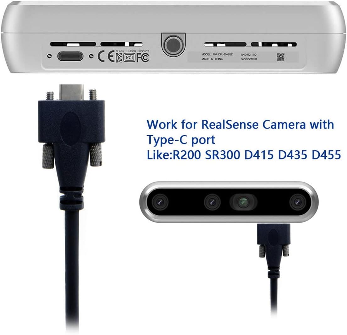 Trahoo Usb 3 1 Type C Dual Screw Locking To Standard Usb3 0 Data Cable 1 2m Panel Mount Type