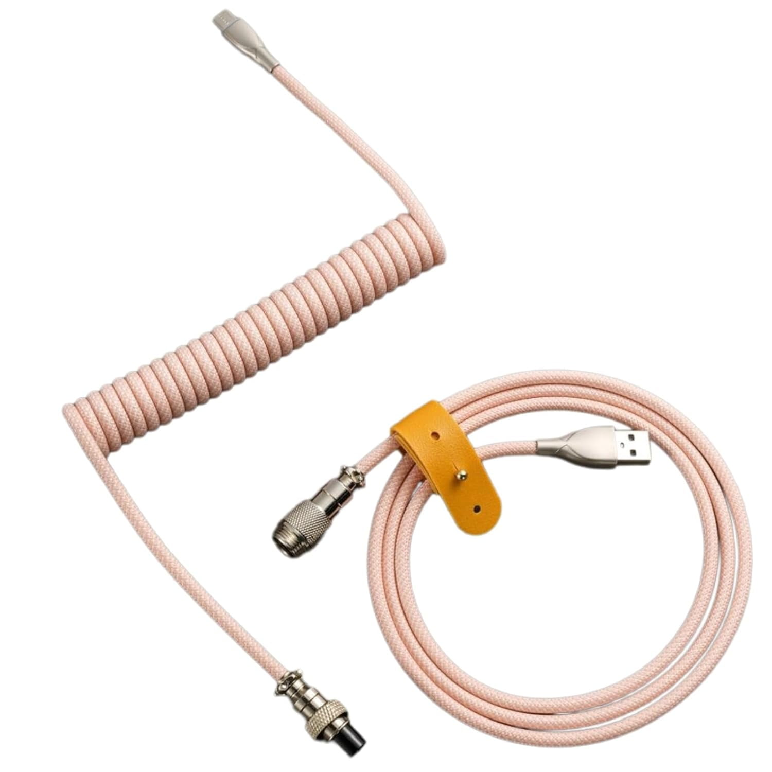 TRAHOO-USB C Coiled Keyboard Cable - Gaming Keyboard Coil Cord ,Custom ...