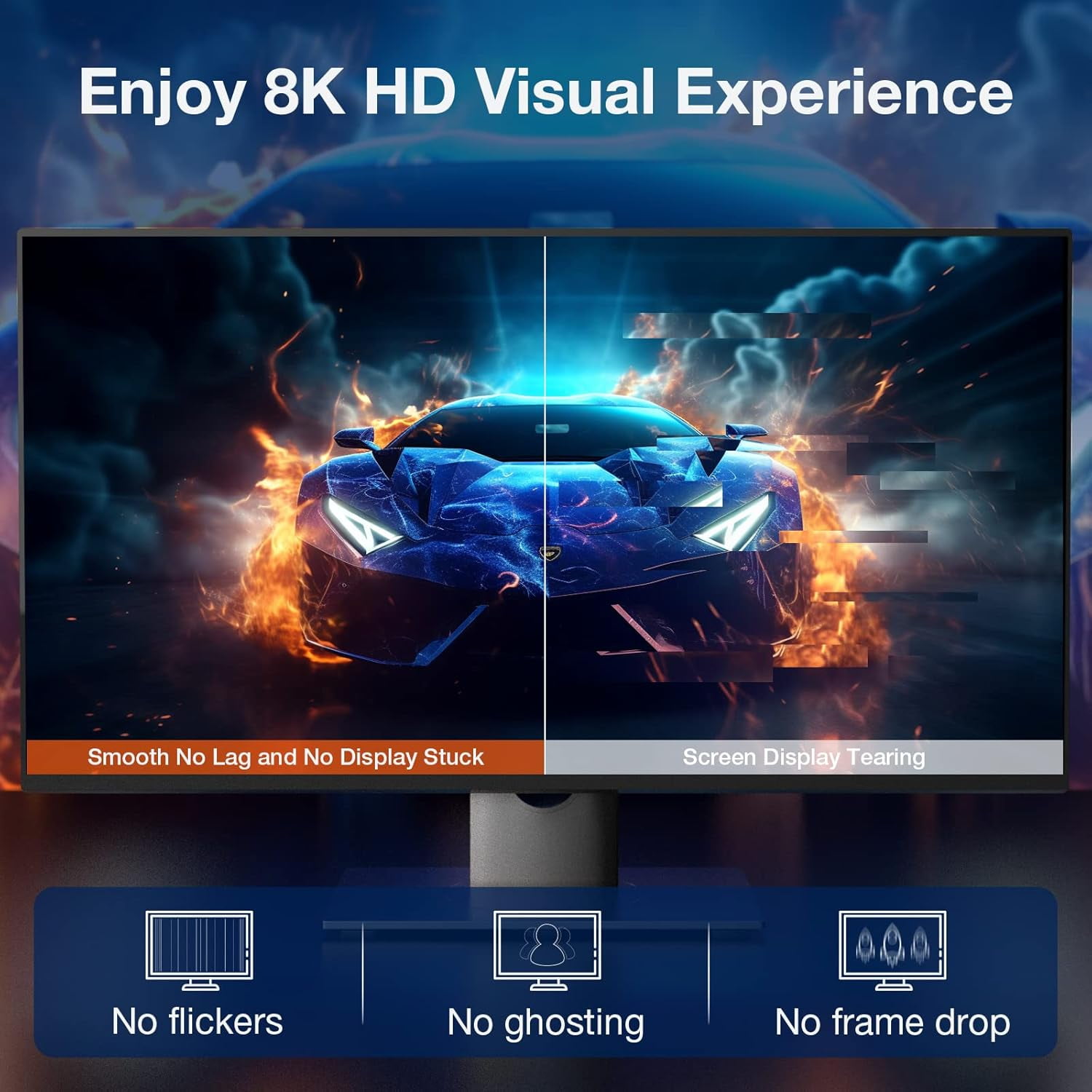 TRAHOO-USB C to Displayport 1.4 Cable Support 8K@60Hz, 4K@144Hz, 2K@240Hz, G-SYNC, VRR, HDR, 32 ...