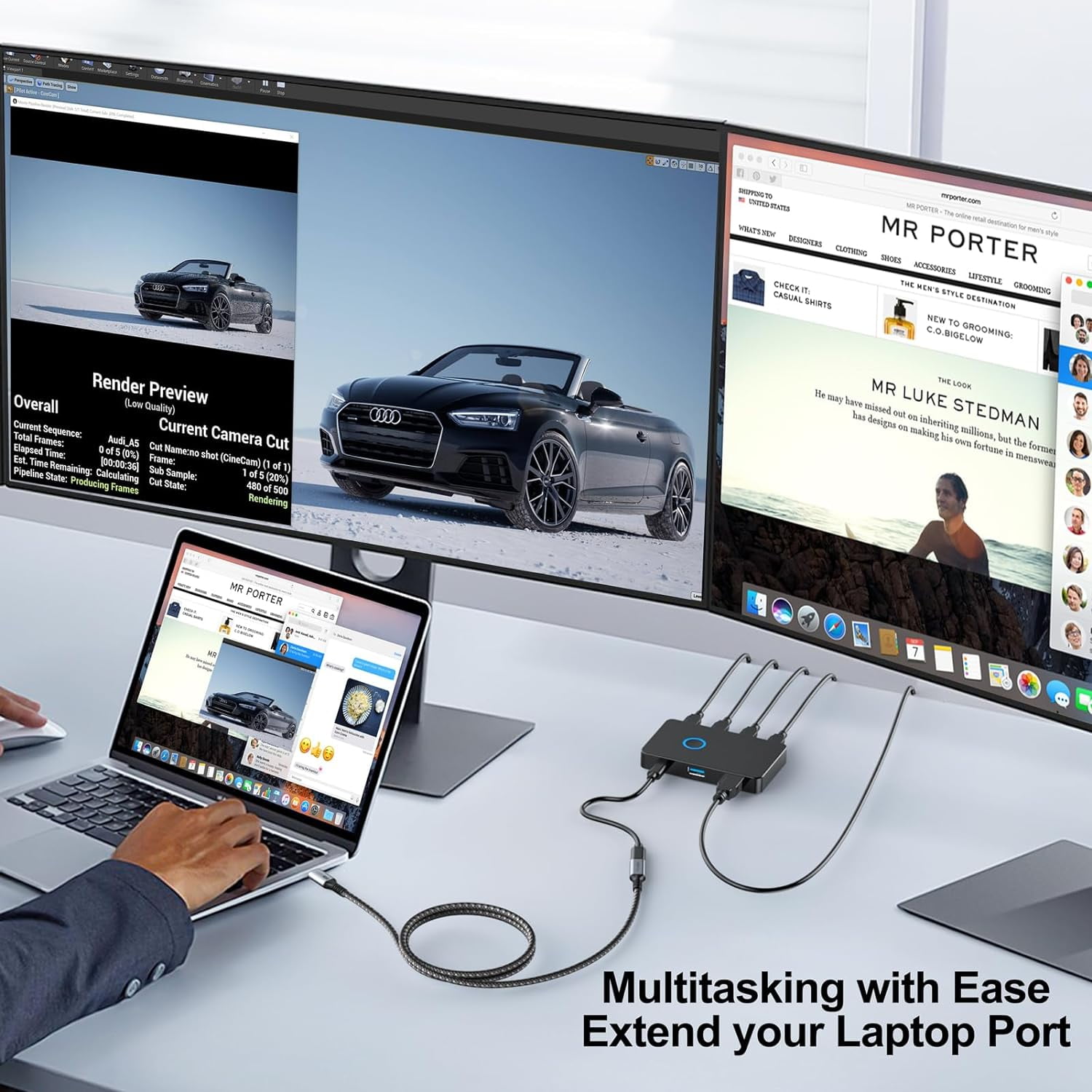 TRAHOO-USB C Extension Cable 6 Feet, USB Type C Extender Cord USB 3.1 ...