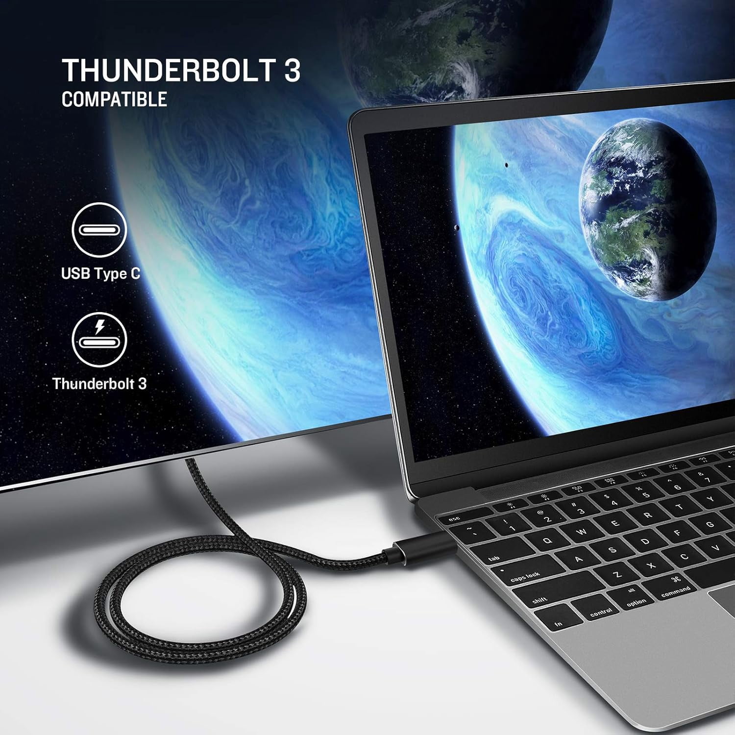 TRAHOO-USB C to HDMI Cable 10ft, [4K, High-Speed] USB Type C to HDMI ...