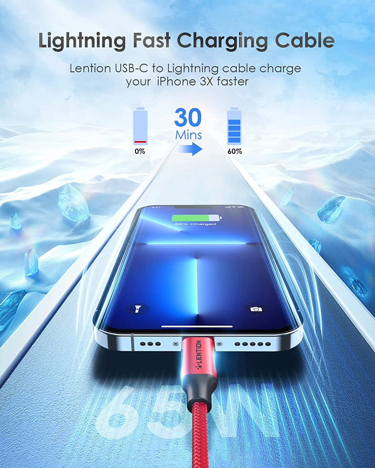 TRAHOO-USB C to Lightning iPhone Cable MFi Certified Type C Fast ...