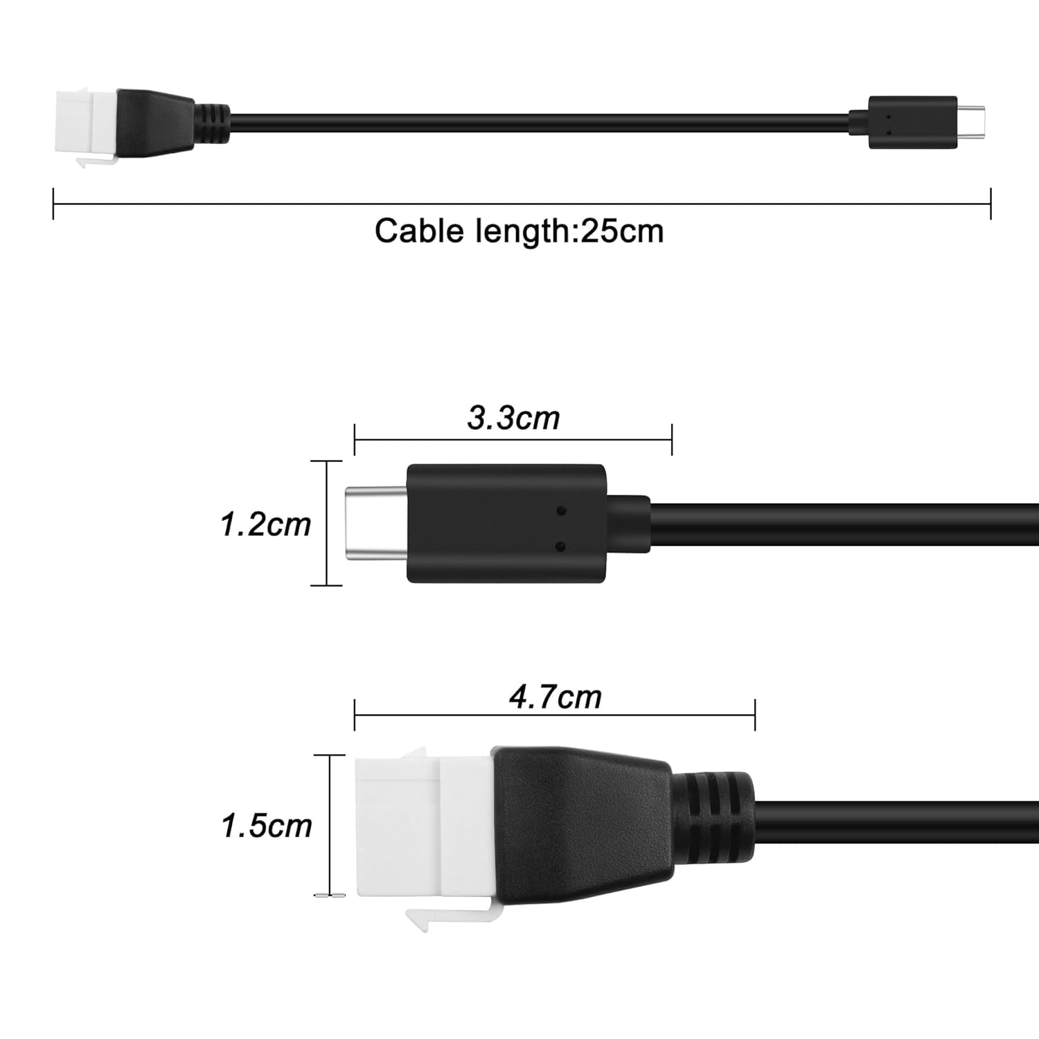 TRAHOO-USB C Type C Keystone Jack Insert Cable Adapter 10 Gbps Type-C ...