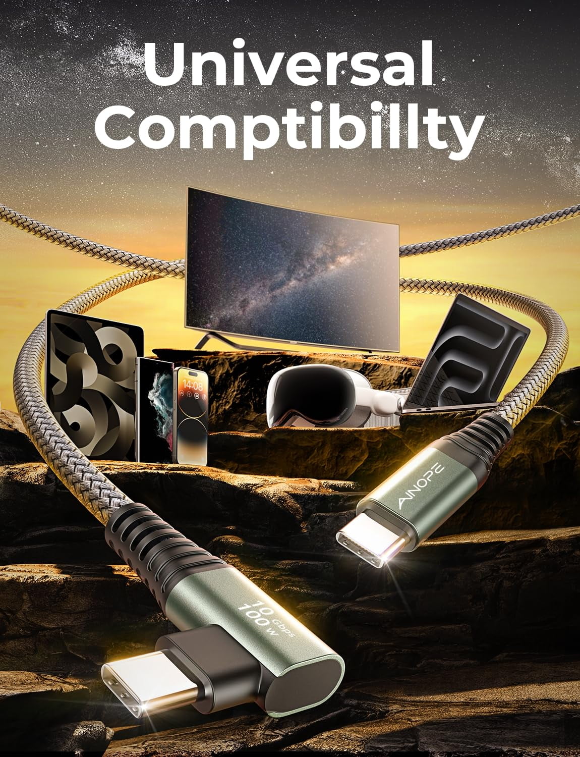 TRAHOO-USB C to USB C 3.2 Gen 2 Cable, 10Gbps USB C Data Cable for ...