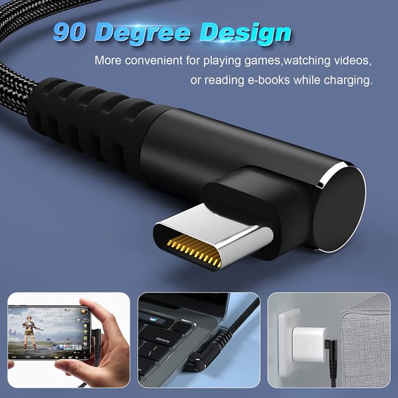 Usb C 90 Degree Cable 1ft