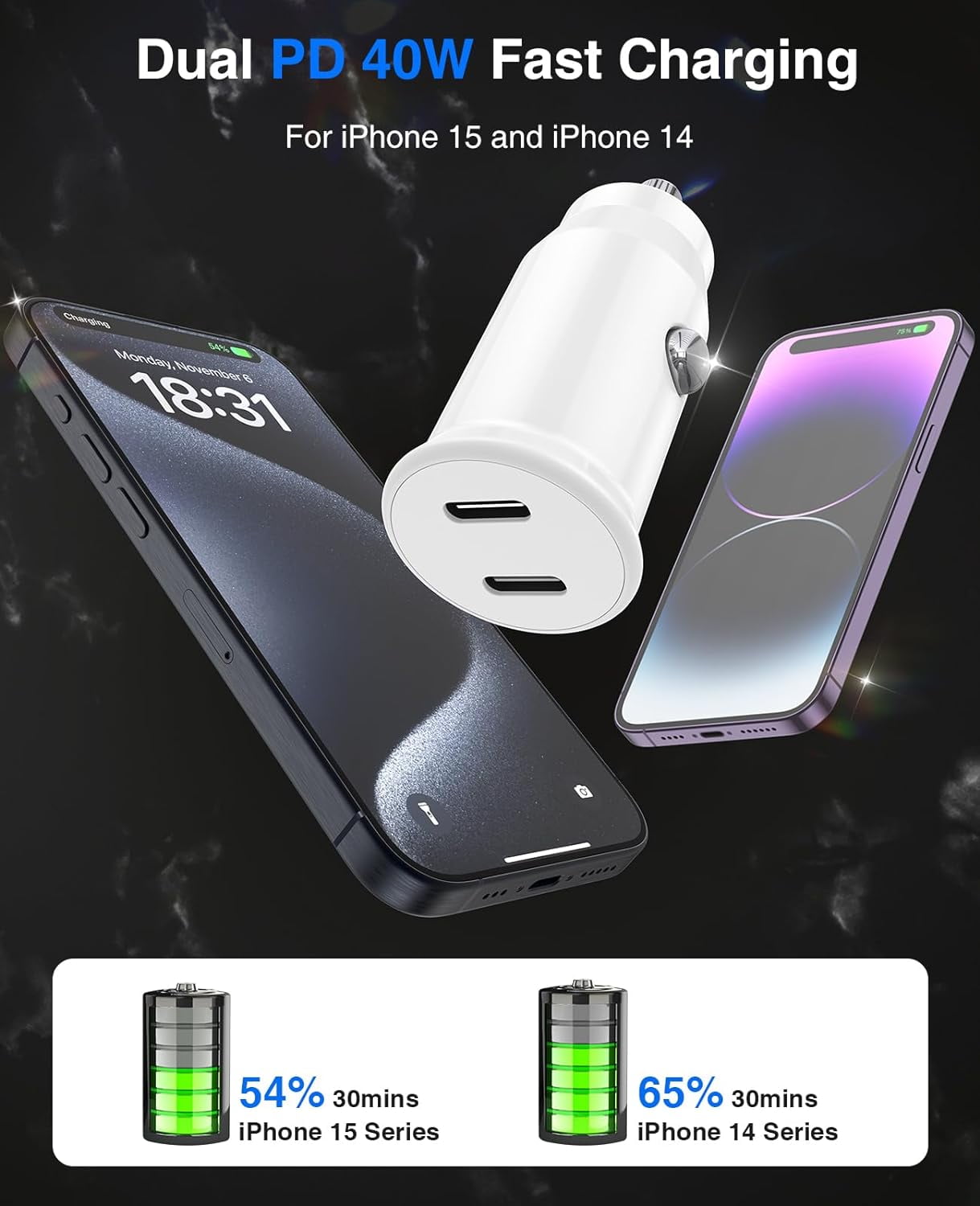 TRAHOO-USB C to USB C Cable 6FT for iPhone 15 Charging Cord,Type C to ...