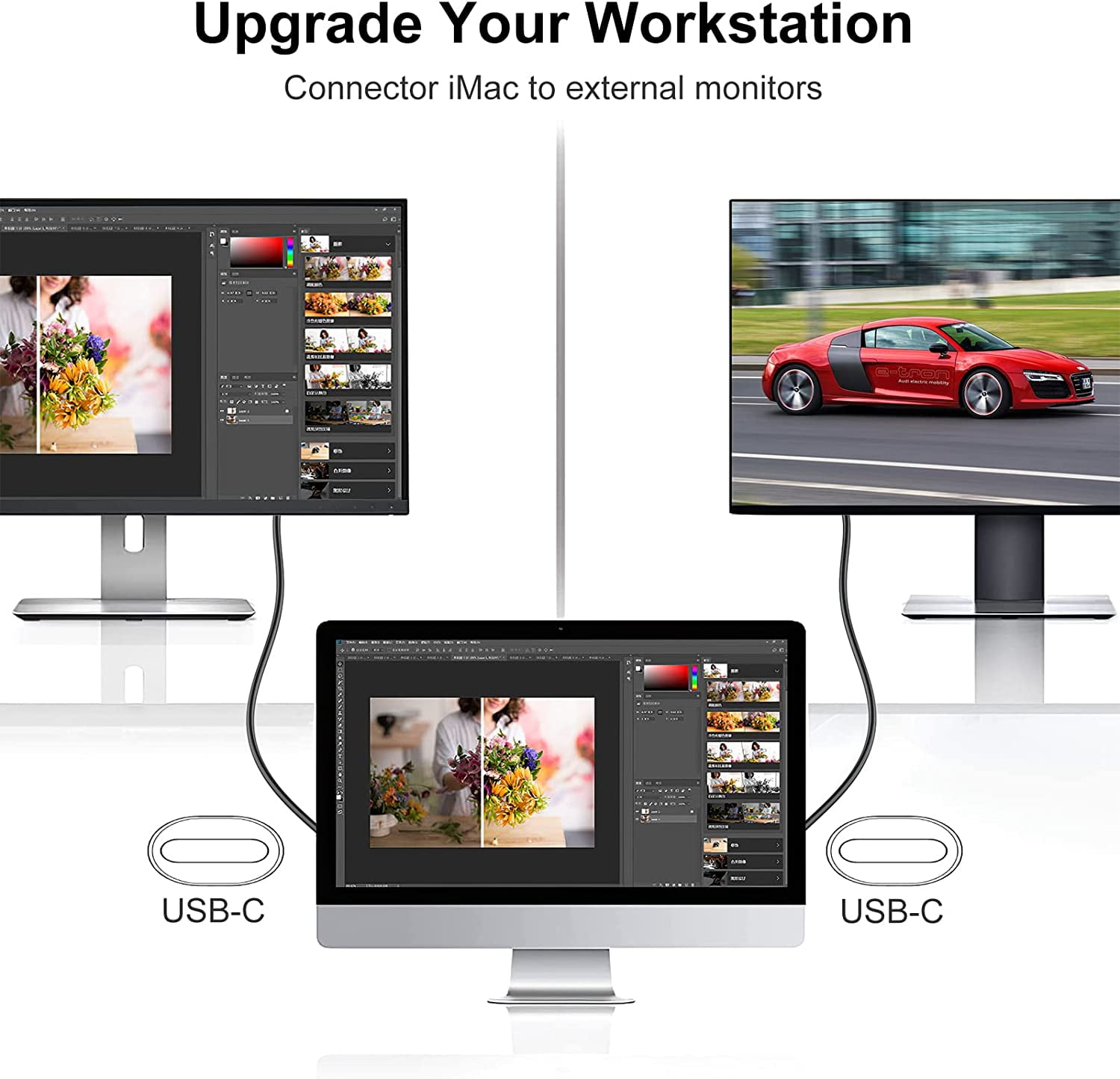 TRAHOO-USB C to VGA Cable 10FT, USB Type C to VGA Cord 1080P@60Hz ...