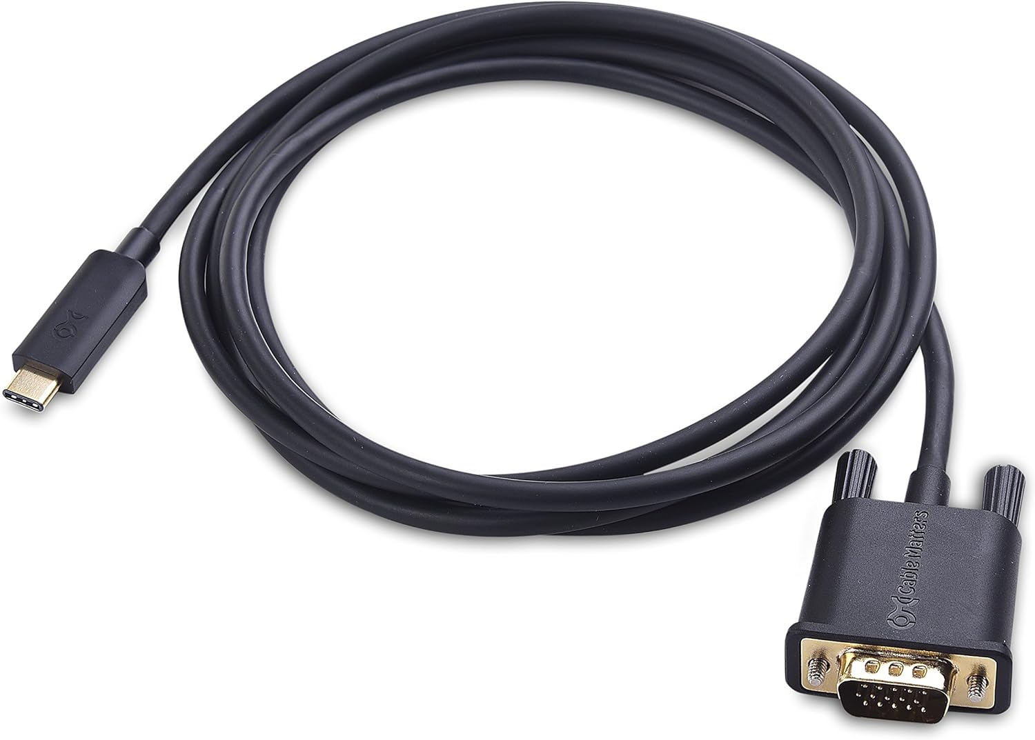 TRAHOO-USB C to VGA Cable (USB-C to VGA Cable) 6 ft - Thunderbolt 4 / USB4 / Thunderbolt 3 Port ...