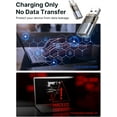 TRAHOO-USB Data Blocker & USB C Data Blocker (4-Pack), Transparent USB-A to USB-A & USB-C to USB ...
