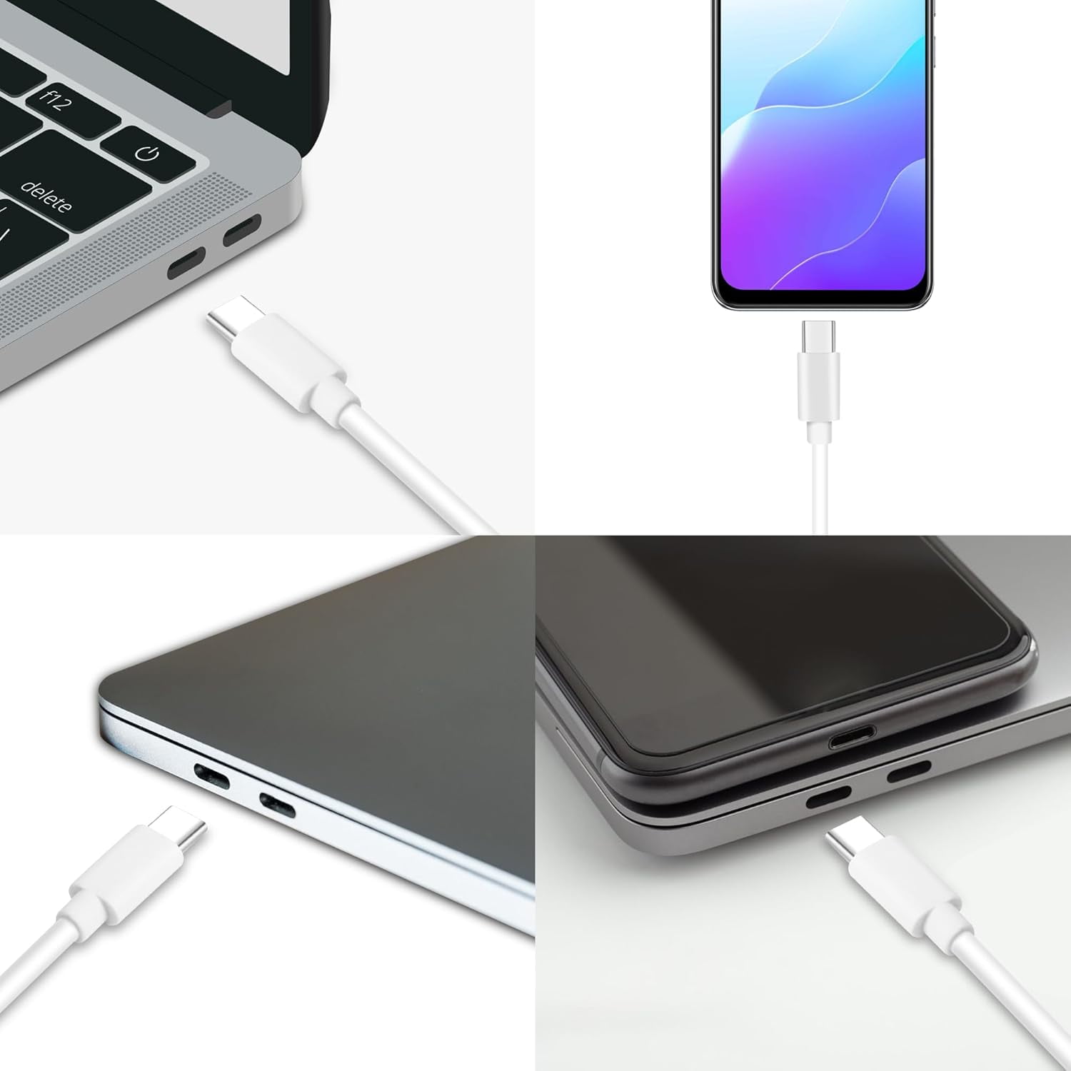 TRAHOO-USB Type-C Pigtail Power Cable Cord Type C Male 2 Pin Bare Wire Open End Extension Cable ...