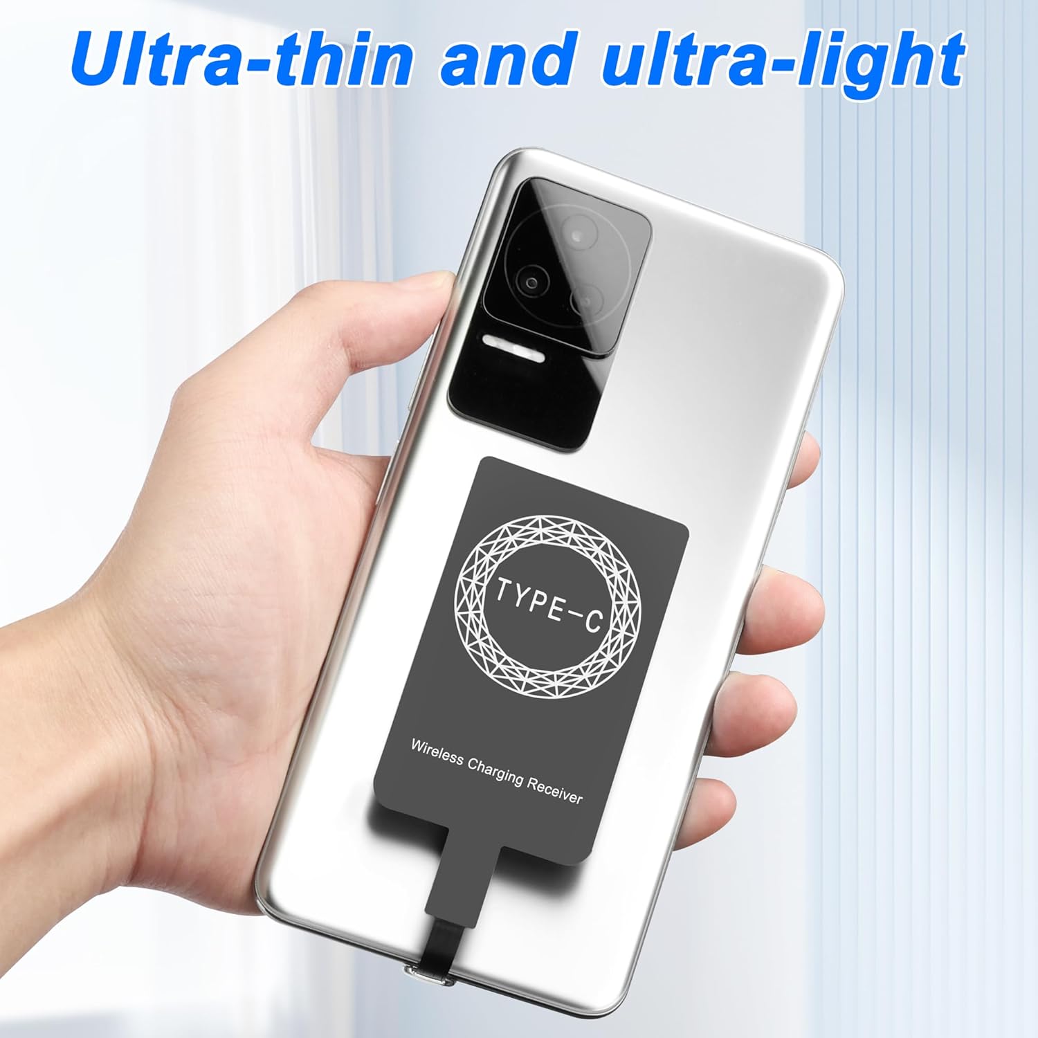 TRAHOO-USB Type C Wireless Charging Receiver,USB C Charger Receiver ...