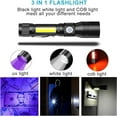 TRAHOO-UV Flashlight Rechargeable, Black Light Flashlights, 2000lm ...