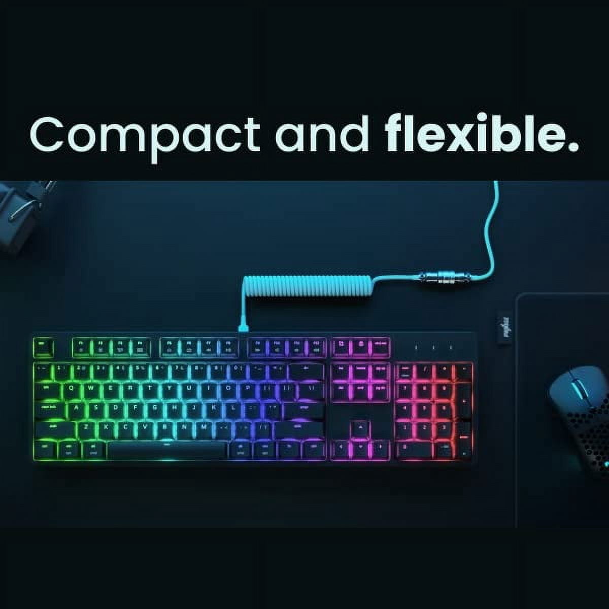 TRAHOO-Ultra Custom Coiled Aviator USB C Cable for Gaming Keyboard ...