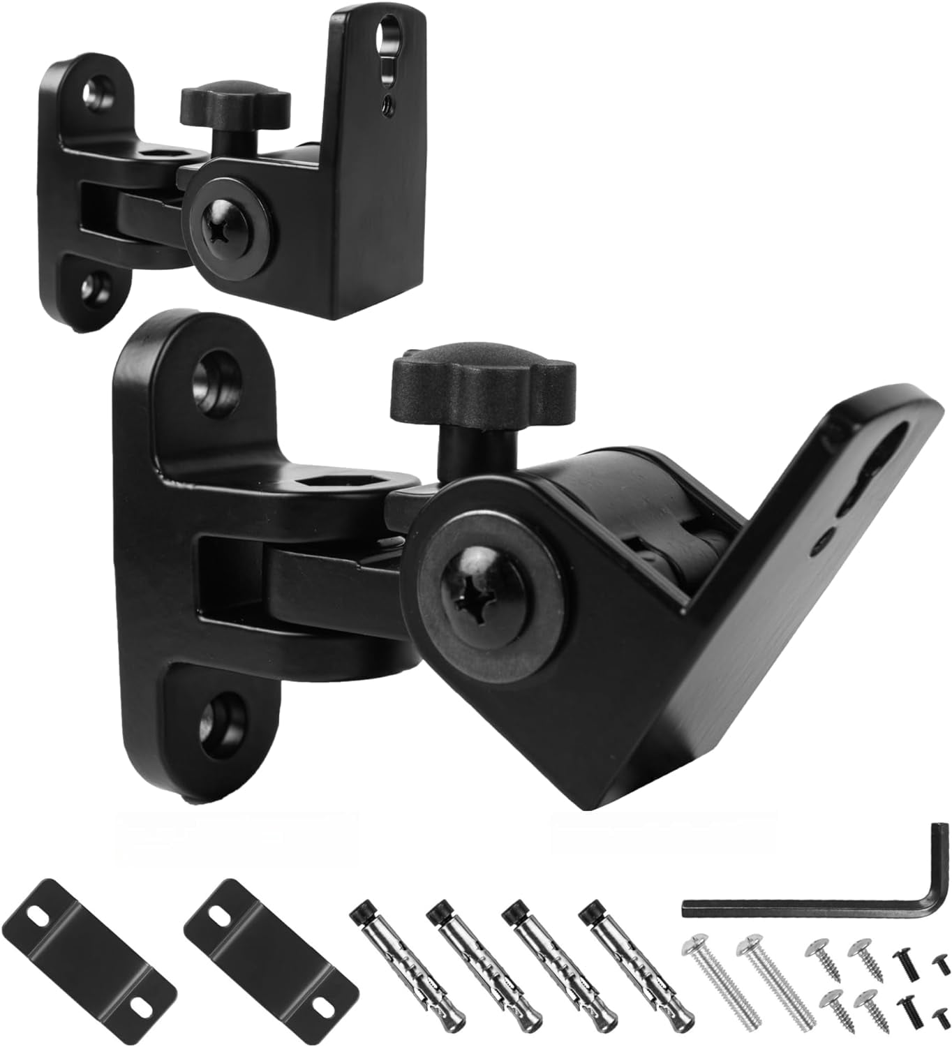 TRAHOO-Universal Speaker Wall/Ceiling Mount Brackets,180°Adjustment,2 ...