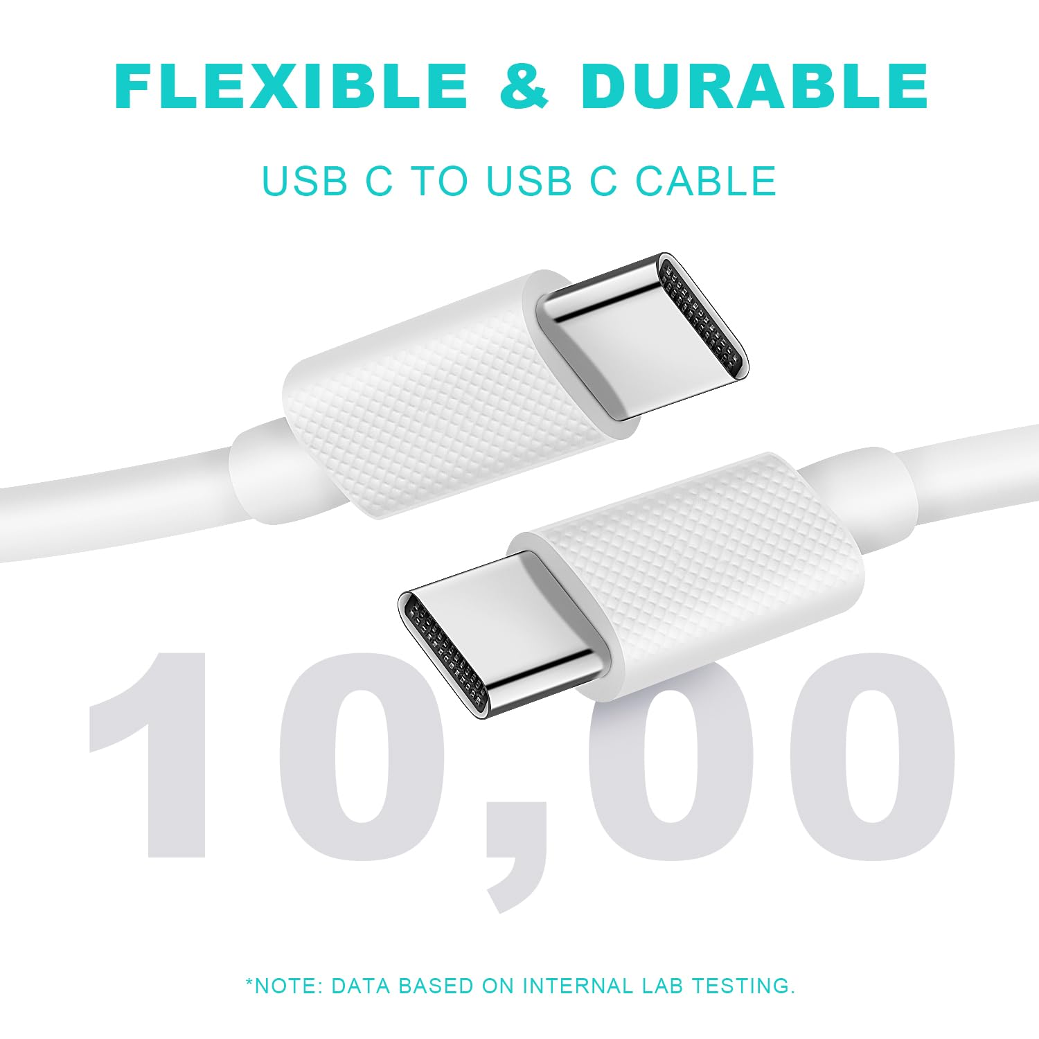 TRAHOO-Upgrade 6 FT USB C to USB C Cable, USB C Cable, 6FT 60W USB C ...