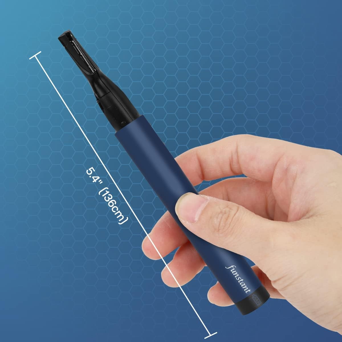 TRAHOO-Upgraded Eyebrow Trimmer, Precision Detailer Battery-Operated ...