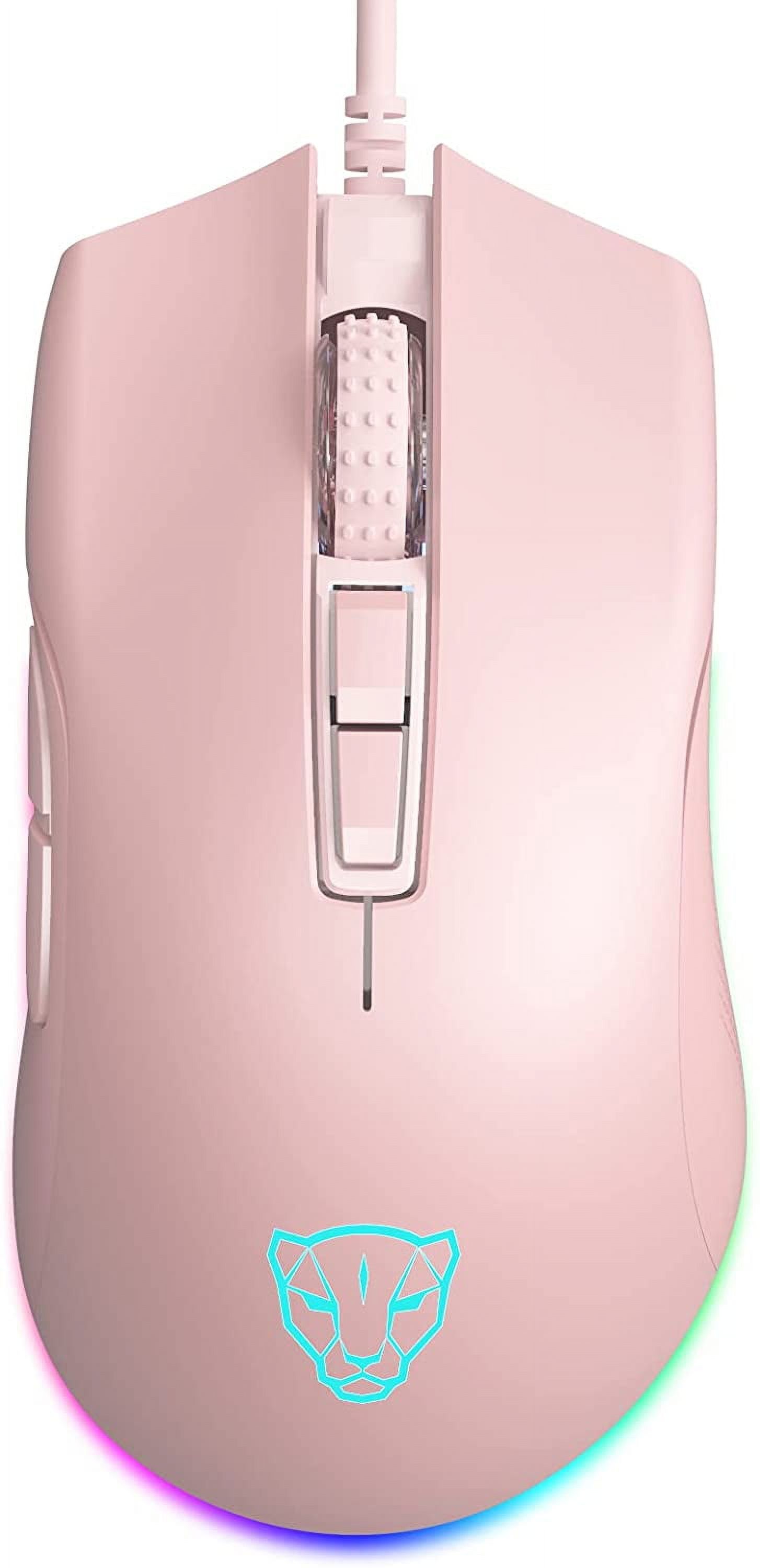 TRAHOO-V70 USB Wired Gaming Mouse,DPI 6400 ZEUS6400 Optical Sensor ...