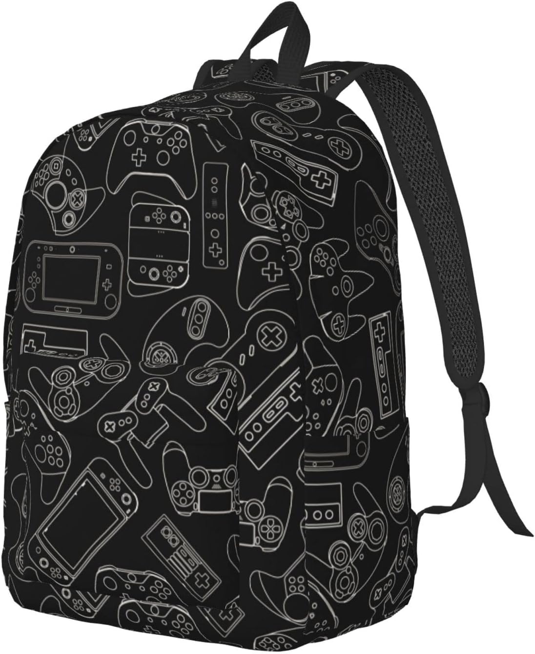 TRAHOO-Video Game Controller Black Background Backpack 15.7 Inch Laptop ...