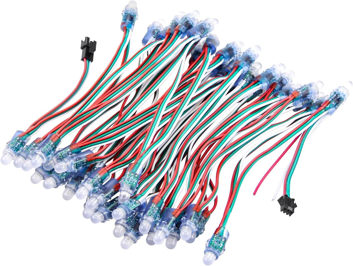 TRAHOO-WS2811 Pixels LED Light 5V, WS2811 RGB LED Pixel Digital ...