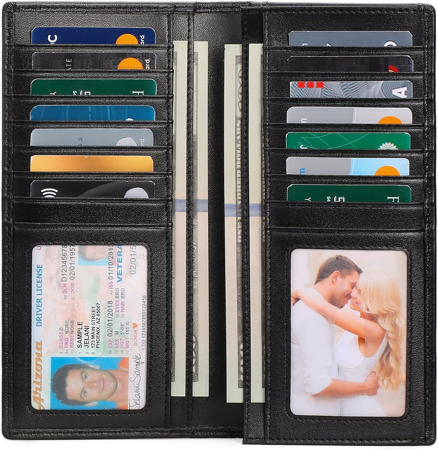 TRAHOO-Wallets for Men Genuine Leather RFID Blocking Slim Mens Wallet ...