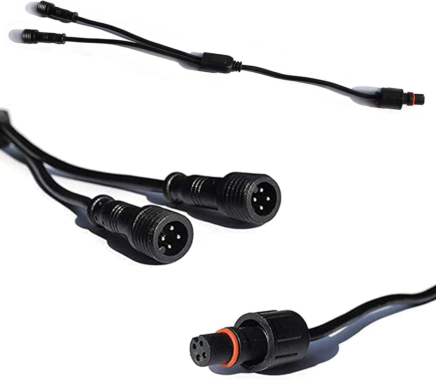 TRAHOO-Waterproof 1-2 Y Extension Cable Wire Cord Set for Neon LED Boat ...