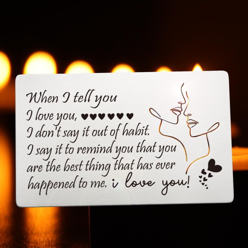 TRAHOO-When I Tell You I Love You Wallet Insert Card, Funny Cards for ...