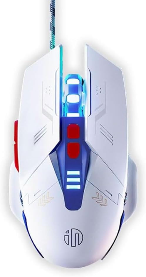 TRAHOO-Wired Gaming Mouse Computer mice Mechanical Breathing Colorful ...