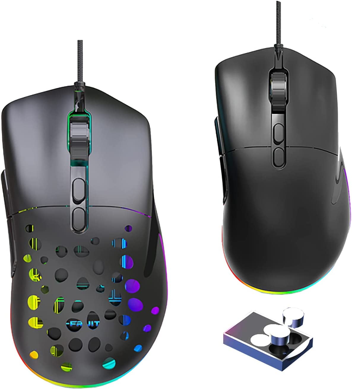 TRAHOO-Wired Gaming Mouse, Lightweight Computer Gaming Mice with ...