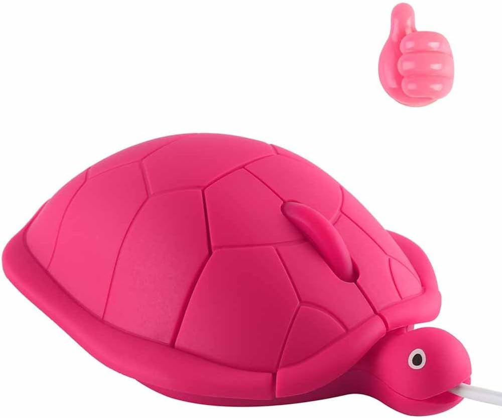 TRAHOO-Wired Mouse, Cute Turtle Mouse, Silent Corded Computer Mouse ...