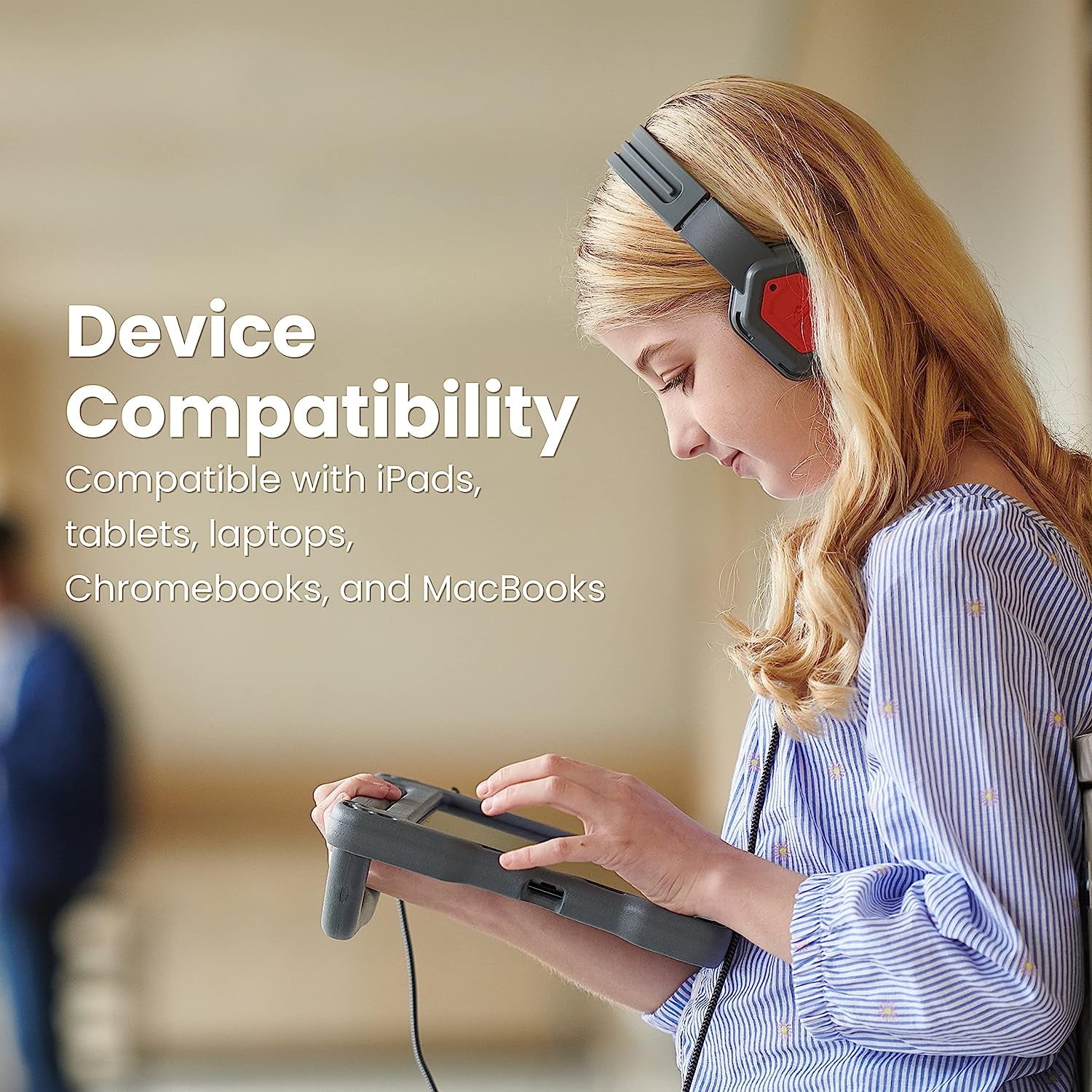 TRAHOO-Wired On-Ear Headphones with Mic, 3.5mm Jack, Edge Rugged Long ...