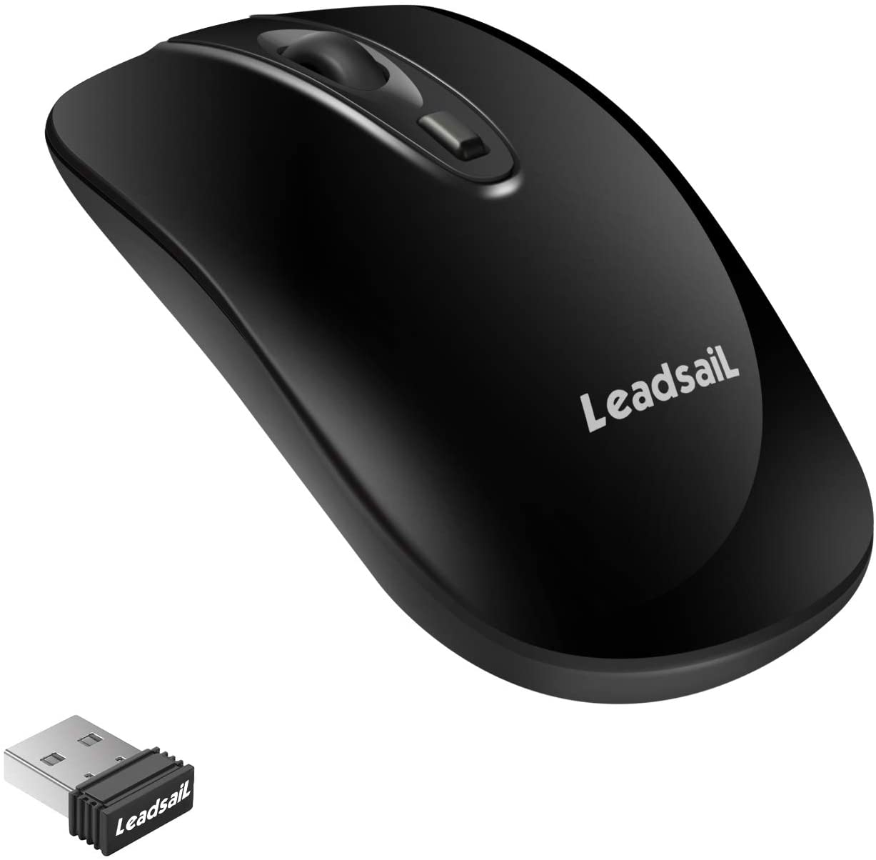 TRAHOO-Wireless Computer Mouse, 2.4G Portable Slim USB Mouse, Silent ...
