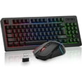 Trahoo Wireless Gaming Keyboard And Mouse Combo Long Lasting