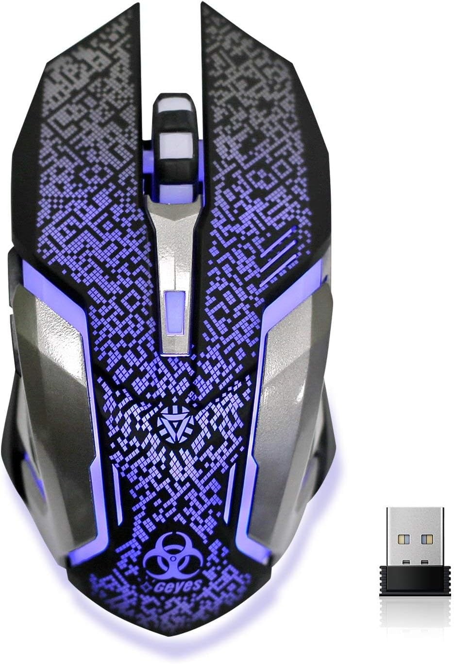 TRAHOO-Wireless Gaming Mouse, C8 Wireless Rechargeable Mouse with ...
