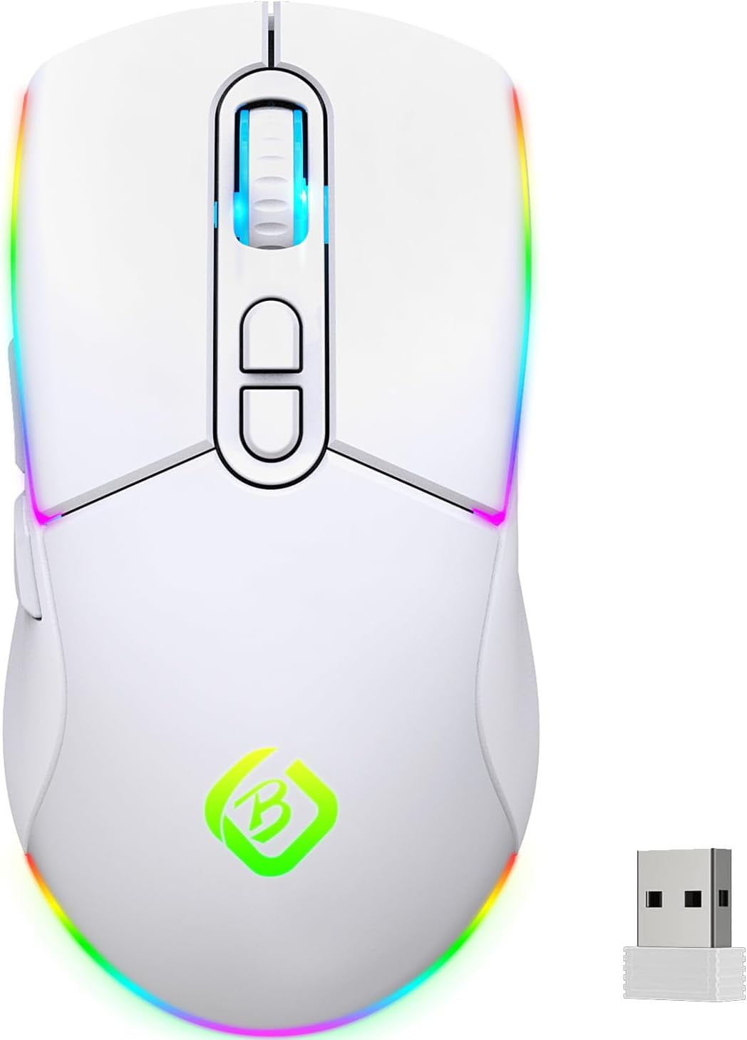TRAHOO-Wireless Gaming Mouse, Dual Mode 2.4GHz/Bluetooth 5.1 Mouse ...