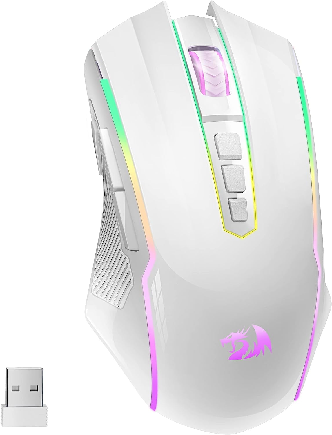 TRAHOO-Wireless Gaming Mouse with RGB Backlit, 8000 DPI, with Fire ...