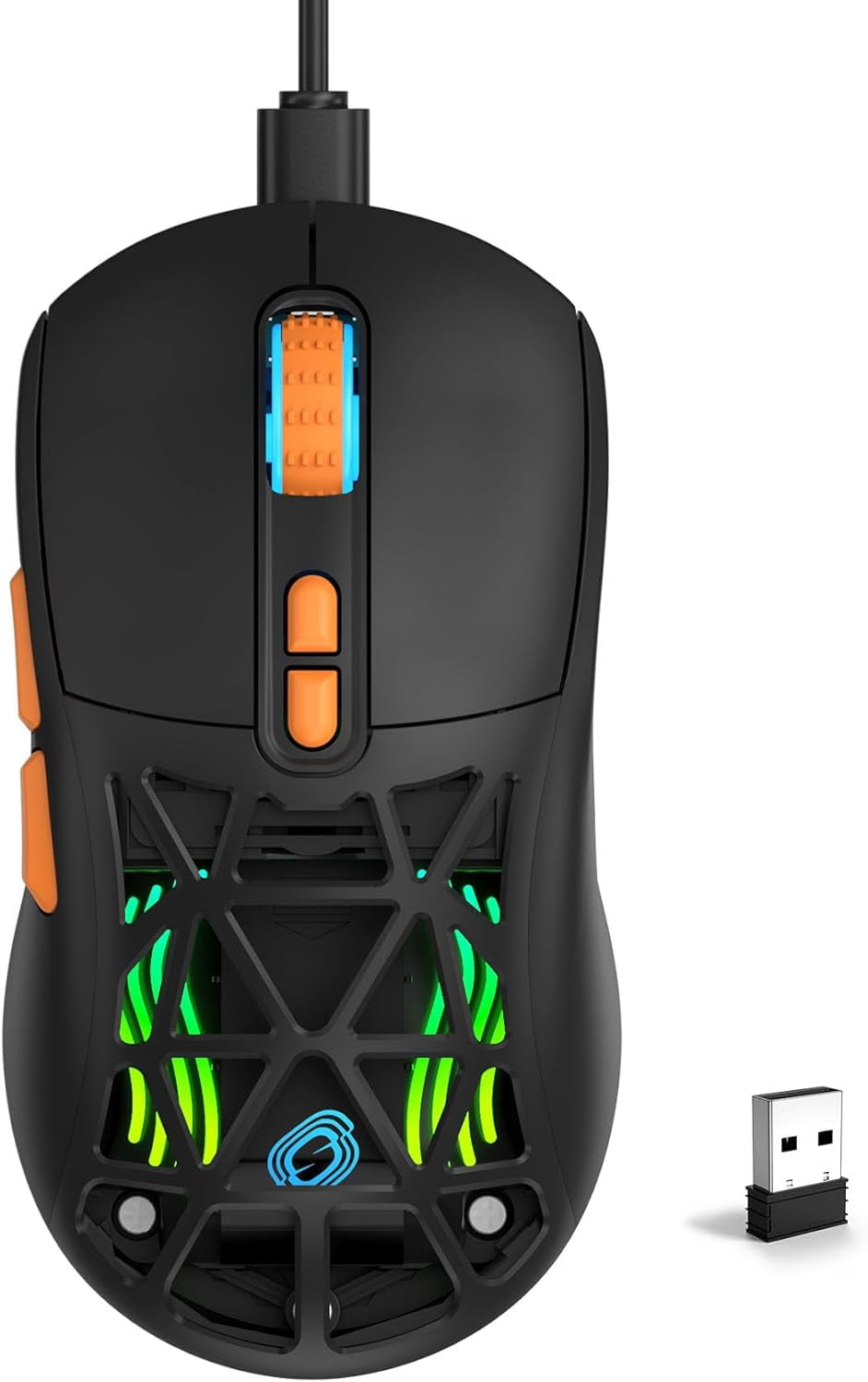 TRAHOO-Wireless Gaming Mouse, Rechargeable&Rechange Shell,RGB ...