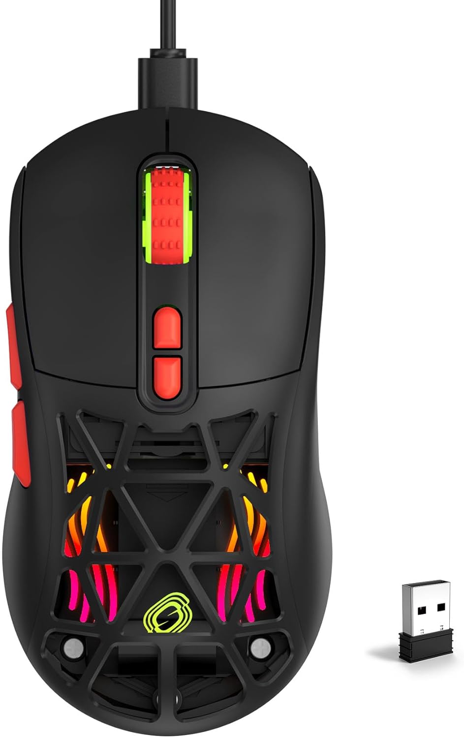 TRAHOO-Wireless Gaming Mouse, Rechargeable&Rechange Shell,RGB ...