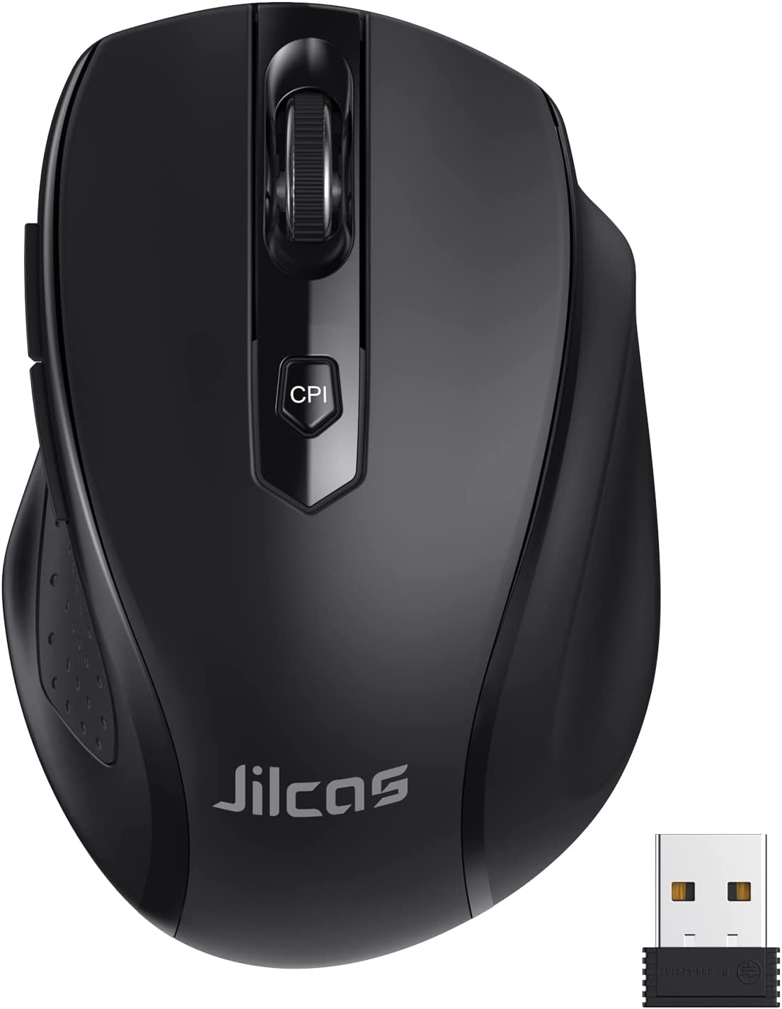TRAHOO-Wireless Mouse, 2.4G Ergonomic Computer Mouse with USB Receiver ...