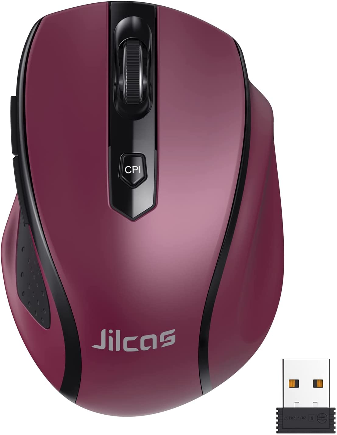 TRAHOO-Wireless Mouse, 2.4G Ergonomic Computer Mouse with USB Receiver ...