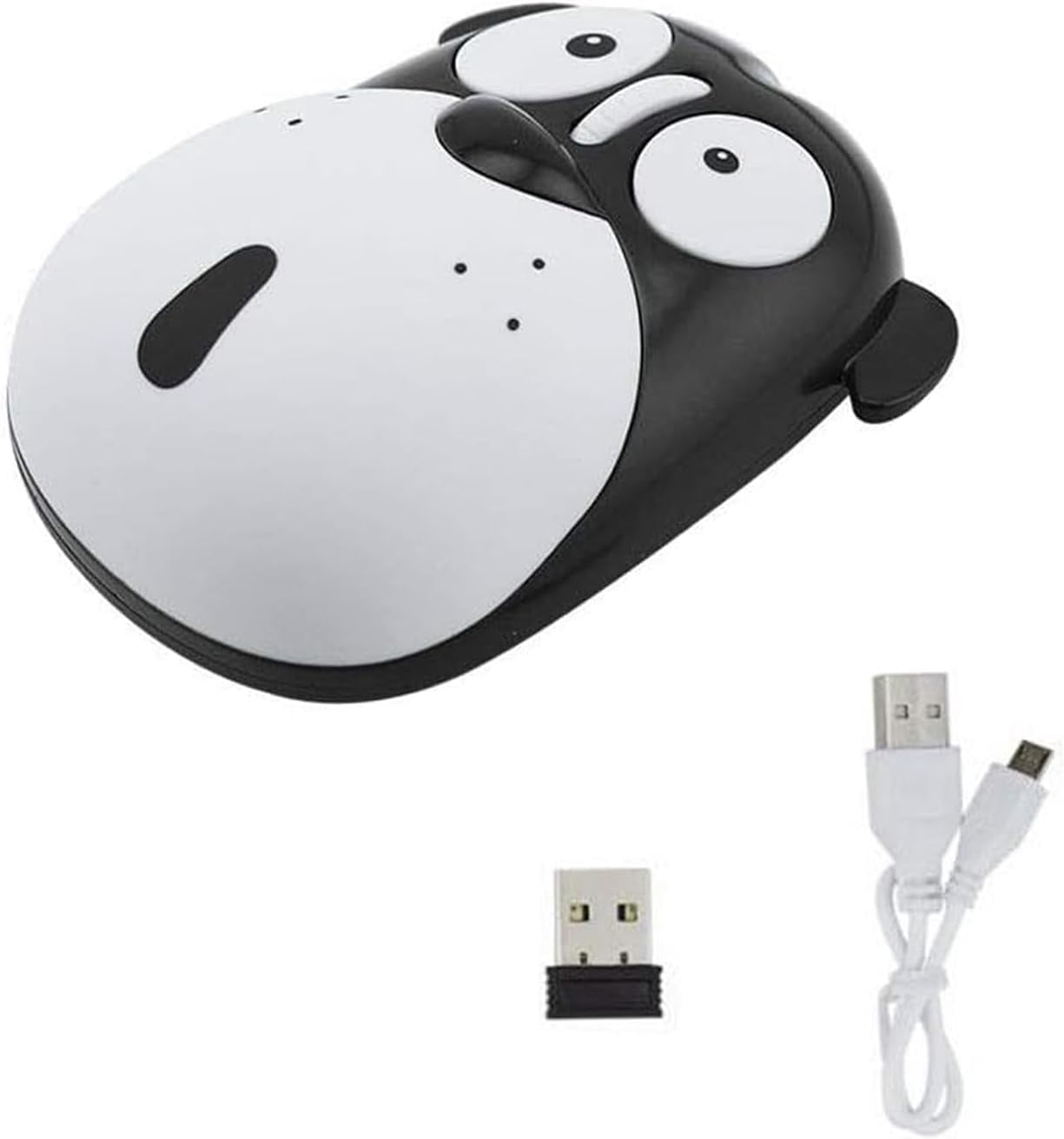 TRAHOO-Wireless Mouse 2.4GHz Lovely Cartoon Dog Shape USB Mouse 1200DPI ...