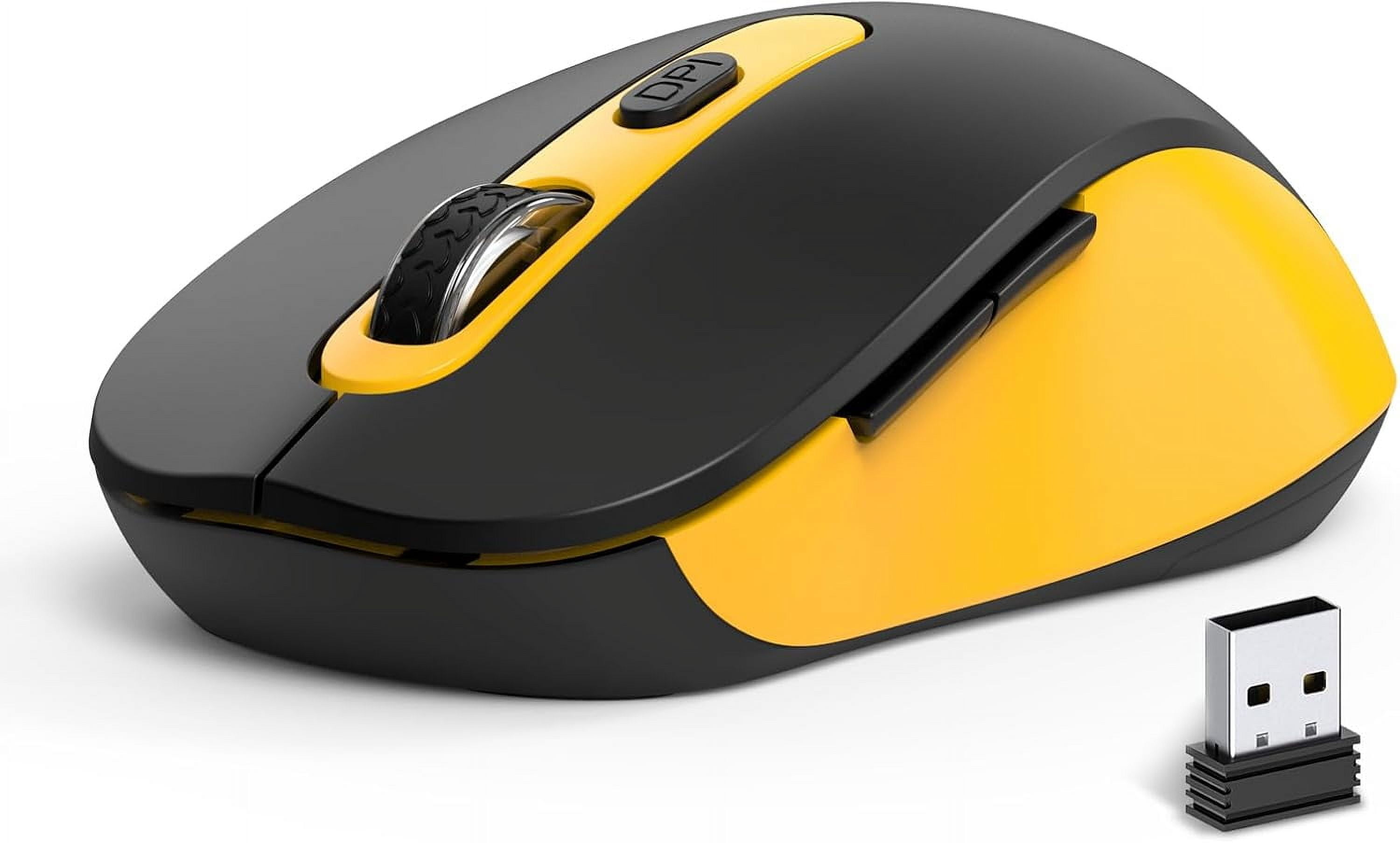 TRAHOO-Wireless Mouse for Laptop, PC, Chromebook, Mac, MacBook, Silent ...